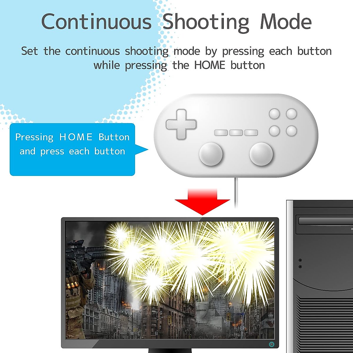 ELECOM Gamepad Converter for Wii Controllers, Support Wii Game Classic Controller and Classic Controller Pro, Only Compatible with Windows PC 39 inch Cable Length (JC-W01UWH)