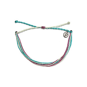 Pura Vida Good Vibes Bracelet - 100% Waterproof, Wax-Coated - with Iron-Coated Copper Charm