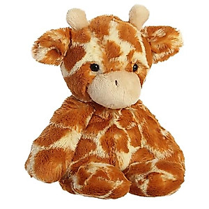Aurora® Snuggly Sweet & Softer™ Giraffe Stuffed Animal - Comforting Companion - Imaginative Play - Brown 9 Inches