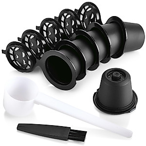 Nespresso Capsules Refillable - Reusable Coffee Pods For Nespresso Cups - OriginalLine Compatible - Pack of 6