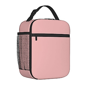 Insulated Pink Lunch Box for Teen Girls Women Kids, Cooler Tote Reusable Lunch Bag Container for School Work Hiking Travel Picnic