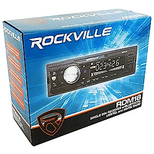 Rockville RDM18 in-Dash Car Digital Media Bluetooth AM/FM/MP3 USB/SD Receiver