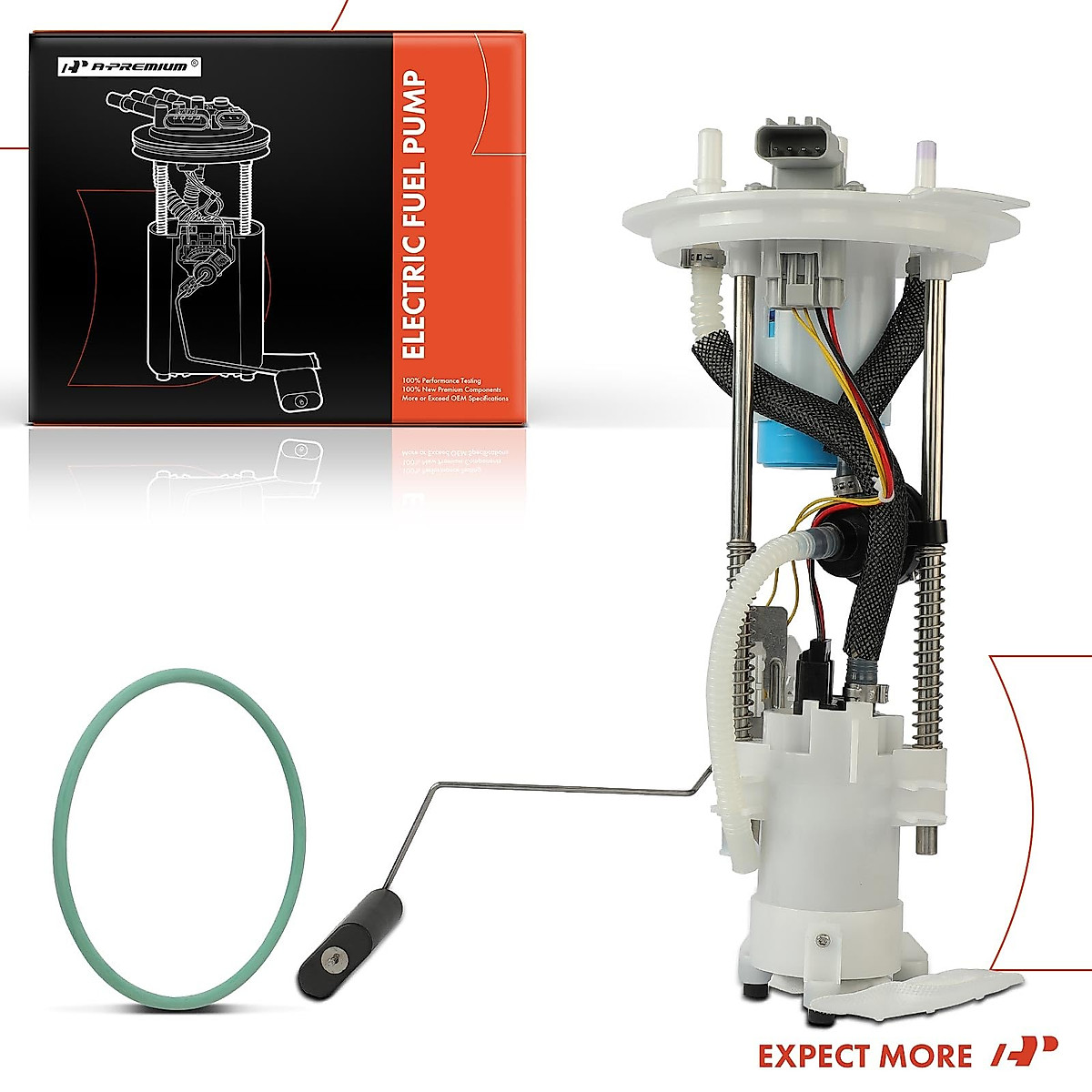 A-Premium Electric Fuel Pump Assembly w/Sending Unit Compatible with Ford Expedition 2005-2008 & Lincoln Navigator 2007-2008 5.4L, Gas, Replace# 7L1Z9H307B, 8L1Z9H307A