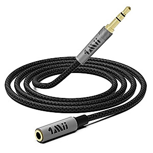 1Mii 3.5mm Headphone Extension Cable 6FT 3.5mm Male to Female Audio Cable 1/8" TRS Stereo Aux Cord for Headphones, Speakers, Phones, PC, Tablet, Car