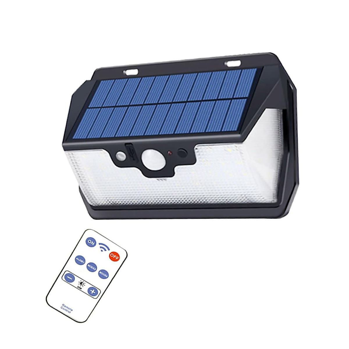 OSALADI Led Solar Wall Light Motion Sensor 55 LEDs Garden Pathway USB Rechargeable