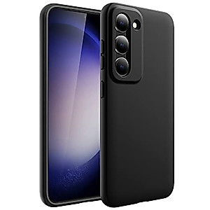 JETech Slim Fit Case for Samsung Galaxy S23 5G 6.1-Inch, Soft TPU Thin Protective Phone Cover with Matte Finish, Shockproof (Black)