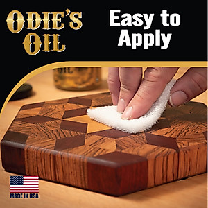 Odie's Oil • Universal Finish for Wood • Leather • Plastic • Vinyl • Metal and More • 9 Ounce Glass Jar • Food Safe and Solvent Free Non Toxic Finish …