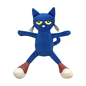 Jay Franco Pete The Cat Rock Out Mini Pillow Buddy and 46 Inch x 60 Inch Throw Set - Kids Super Soft 2 Piece Blanket Set