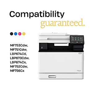 Do it Wiser 069H 069 Compatible Toner Cartridge Set High Yield (260 % More Content) for Canon imageCLASS MF753Cdw MF751Cdw LBP674Cdw Printer (B/C/M/Y 4-Pack) - 7,600 Pages