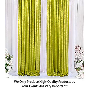 Backdrop Curtain Lime Green 2FTx7FT 2 Pack Sequin Backdrop 60x215cm Sequin Fabric Backdrop Drapes Christmas Backdrop for Photography Lime Green Wall Backdrop Shimmer Wedding Backdrop
