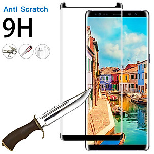 【2-PACK】Coolpow Designed for Samsung Galaxy Note 9 Screen Protector, Case Friendly, Anti-Bubble, 3D Curved, Full Coverage, 9H Hardness, HD Clear, Note 9 Screen Protector Tempered Glass Cell phone Film