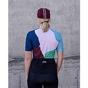 POC, Women's Essential Road Print Jersey, Color Splashes Multi Opal/Basalt, XLG