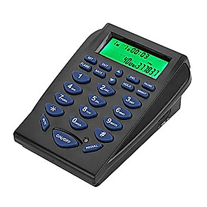 Mini Business Office Multifunctional Phone Dial Pad,FSK/DTMF Caller ID Display Function,with Noise Cancellation,Call Manual and Automatic PickOff Options Call Center Traffic Telephone