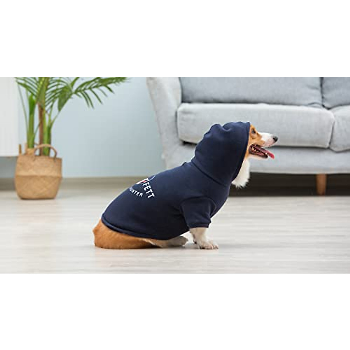 STAR WARS for Pets Boba Fett Hoodie for Dogs with Leash Attachment Hole, Extra Large| STAR WARS Apparel for Dogs | Cozy Hooded Sweatshirt for Dogs, Gifts for STAR WARS Fans