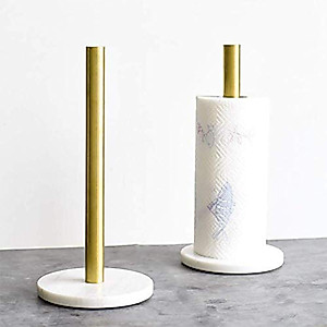 PuTwo Paper Towel Holder Countertop Stand-up Toilet Paper Roll Holder Kitchen Roll Holder Kitchen Towel Holder Vertical Paper Towel Stand, Toilet Paper Holder Stand Tower Holders for Bathrooms Kitchen