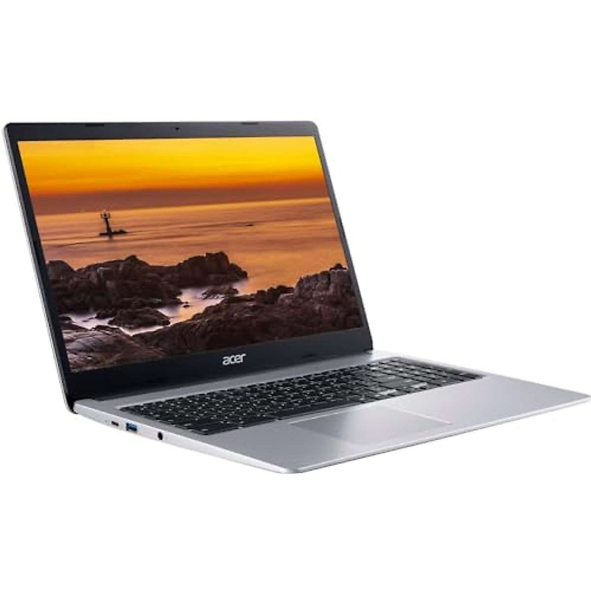 acer 2023 Newest Chromebook 315 Laptop, 15.6" HD Display, Intel Celeron N4020(Up to 2.8GHz), 4GB RAM, 64GB eMMC, Intel UHD Graphics, 12.5H Long Battery, WiFi, Bluetooth, Chrome OS