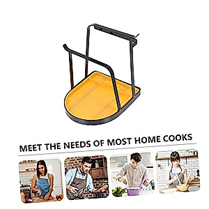 YARNOW Shelf Sink Storage Rack Utensil Holders Kitchen Utensil Holder Pot Pan Organizer Pan Cover Stand Chopping Board Organizer Soup Ladle Bracket Countertop Spoons Bracket Spatula Rest
