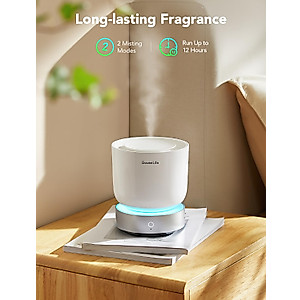 GoveeLife Smart Essential Oil Diffuser with Alexa Voice App Control for Home Office Bedroom, 300ml Quiet Cool Mist Aroma Diffuser with 2 Mist Modes, White Noise, Waterless Auto Off/Alarm