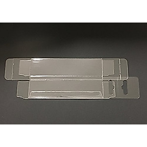25 Clear Plastic PET Hang Box for Fishing Lures, Arts, Crafts, and Retail Size 1.5"X1.25"X5"
