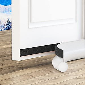 Door Draft Stopper, Draft Stopper for Bottom of Door 36inch, Adjustable Door Soundproofing Sweep Noise Blocker for Interior Exterior Doors