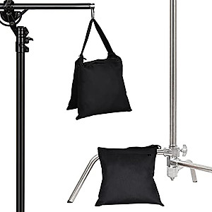 4 Packs Sandbags Weight Bags for Light Stand Photography Video Equipments, Heavy Duty Saddlebags for Backdrop Stand, Photo Tripod, Canopy, Pop up Tents, Umbrella Base, Fishing Chair, Picnic Table