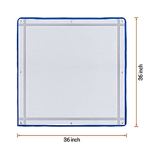 VISEMAN Fire Pit Mat for Deck Fireproof Under Fire Pit,Gill Mat for Grass Wood Deck Protection,Patio Outdoor BBQ with 3 Size(24" 32" 36")