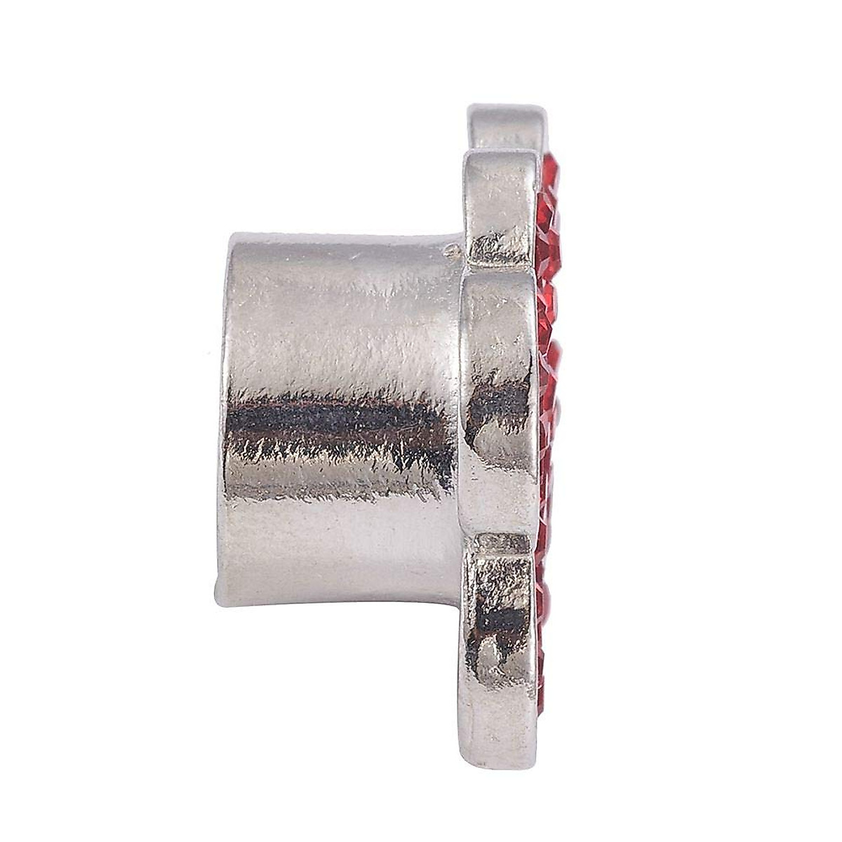 AuMoHall 4 Pack Crystal Paw Tire Valve Caps Bling Handmade Rhinestone Tire Valve Dust Caps Tire Rim Valve Stem Caps, Red