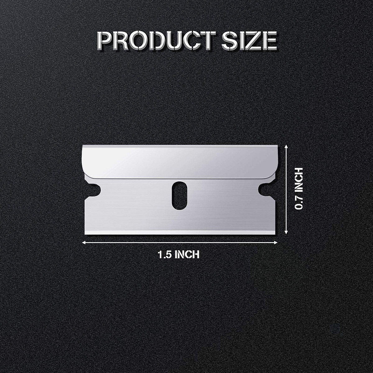 20 Pieces Single Edge Cutter Blade Industrial Razor Blades for Scraper, Safety Straight Edge Razors, Box Carton Cutter Replacement Blades, Glass and Paint Scraper Razor Blades