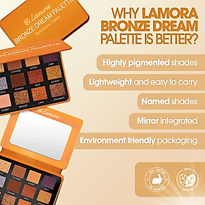 Lamora Nude Eyeshadow Palettes (Matte + Bronze Gold)