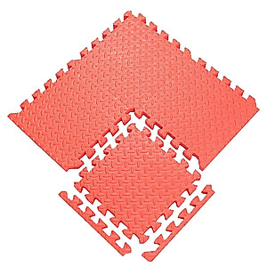 ALGFree Infant Crawling Mat, Interlocking Foam Floor Mat Safe Soft Durable Kindergarten Bedside Stitching Mat, 30x30x1cm/1.2cm/2.5cm (Color : Red, Size : 30x30x2.5cm 20pcs)