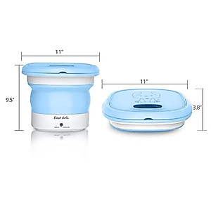 Two Portable Washing Machines - Foldable Mini Small Washer for Washing Baby Clothes, Underwear or Small Items, Suitable for For Apartment, Laundry, Camping, RV, Travel