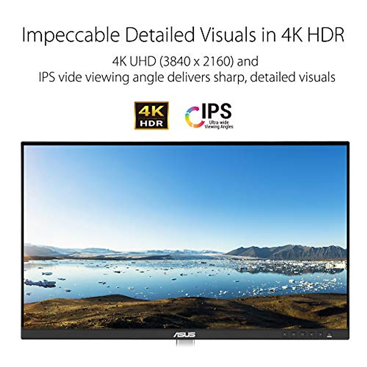 ASUS ProArt Display PA279CV 27” 4K HDR UHD (3840 x 2160) Monitor, IPS, 100% sRGB/Rec. 709, ΔE < 2, USB-C DisplayPort HDMI USB hub, Calman Verified, Compatible With Laptop & Mac Monitor,BLACK