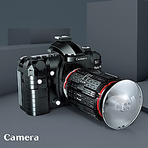 NC Uvini Building Blocks Camera, DIY STEM Toys, Building Construction Brick Set Best Gift for Adult, Teens, Collectible Model Digital Camera to Build 813pcs
