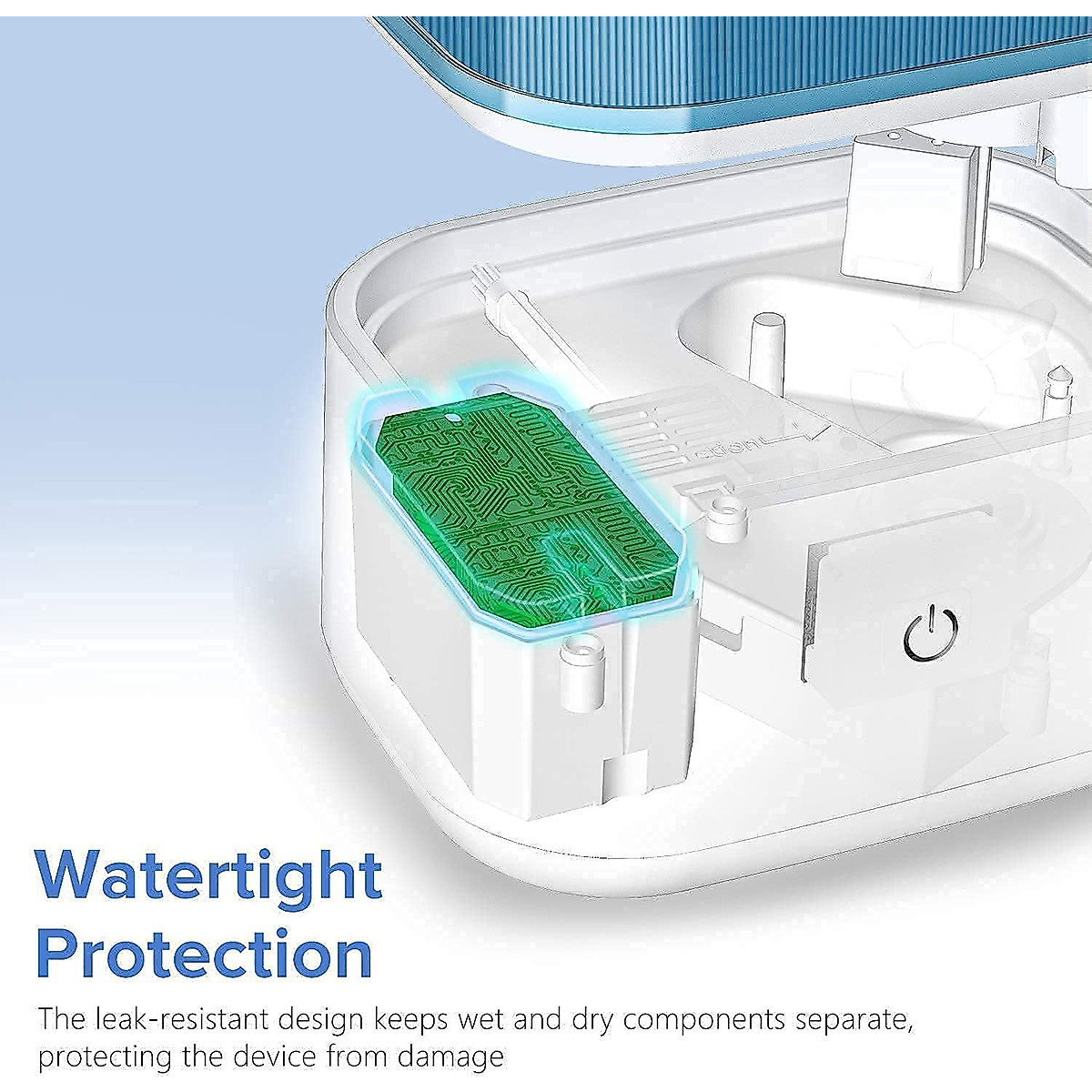 LEVOIT 4L Humidifiers for Bedroom Large Room & Essential Oil Diffuser, Ultrasonic Quiet Cool Mist for Baby, Plants, Last up to 40Hours, Dual 360° Rotation Nozzles, Handle Design, Auto Shut Off, Blue