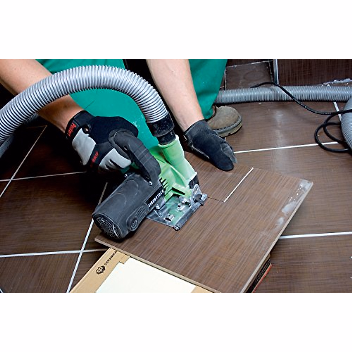 CS Unitec EDS 125 5" Circular Diamond Hand Saw for Wet/Dry Cutting of Ceramic Tile, Stone, Hardie Board