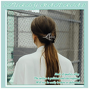 WILLBOND 2 Pcs Celtic Knot Dragon Hairpins - Viking Triangle Hair Clips and Slides in Jewelry Style for Women and Ladies