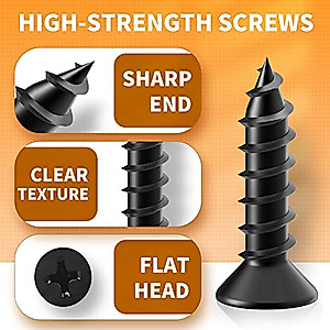 18PCS L Bracket Small Shelf Bracket, Heavy Duty L Brackets for Shelves, Premium Corner Bracket Angle Bracket, Black Metal Corner Brace for Wood Furniture Cabinet +108 Screws (1.5x1.1x1.1 inch)