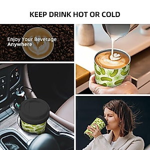 WANGXUEE Sushi Dill Pickles Print 500ml Stainless Steel Travel Tumbler Double Wall Vacuum Insulated Coffee Mug