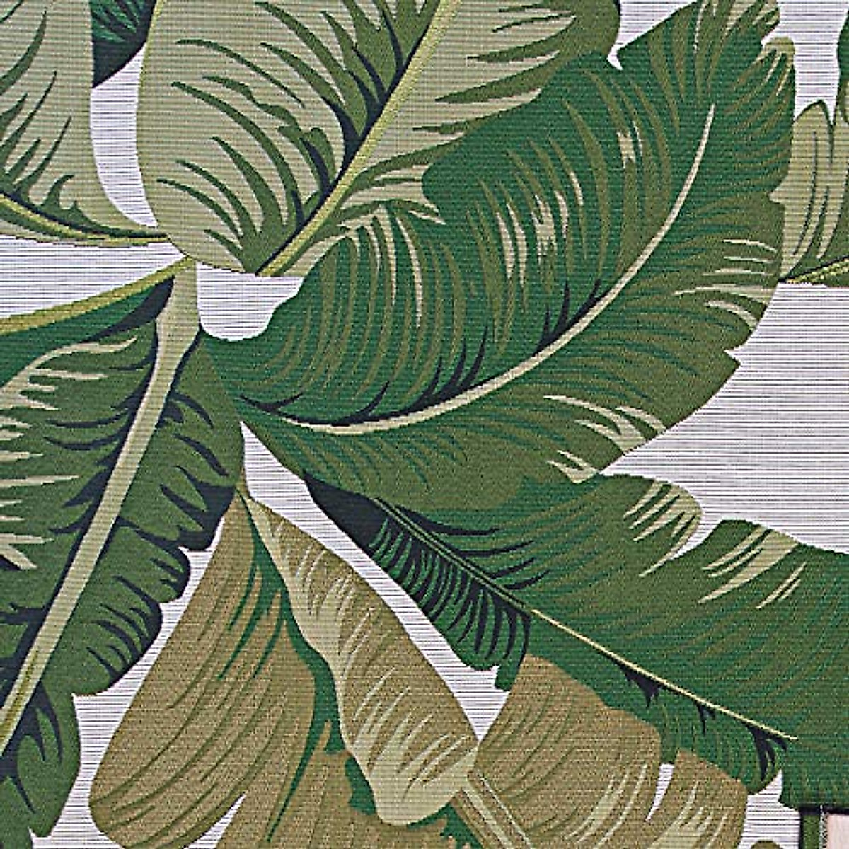 Couristan Dolce Palm Lily Indoor/Outdoor Area Rug, 5'3" x 7'6", Hunter Green-Ivory