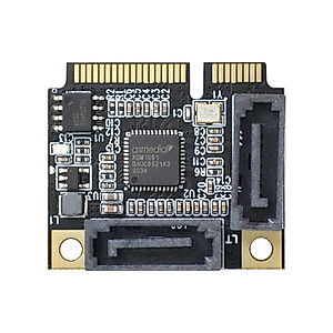 xiwai Mini PCI-E PCI Express to SATA 3.0 Dual Ports Adapter Converter Hard Drive Extension Card