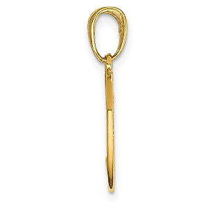 IceCarats 14K Yellow Gold Big Sister Little Break Apart Necklace Charm Pendant