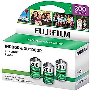 Fujifilm 600018966 Fujicolor 200 Color Negative Film, 3 Pack