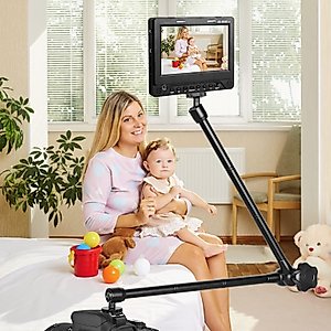 Toolour Magic Arm Camera Mounts Clamps w/ 1/4" and 3/8" Thread, 19.7” Adjustable Friction Power Articulating Arm with 2.6" Super Clamp for LCD Monitor/LED Light/Camera Video Rig/Smartphone