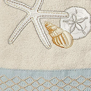 Avanti Linens - Hand Towel, Soft & Absorbent Cotton Towel, Beach Inspired Bathroom Accessories (Seaglass Collection)