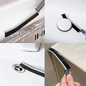 9 Pcs Hard Bristle Crevice Cleaning Brushes for Household Use, Gap Cleaning Brush Multifunctional Small Corner Cleaning Brush Set Tool for Groove Window Tracks Bathroom Kitchen