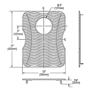 Elkay LKWOBG1418SS Stainless Steel Bottom Grid