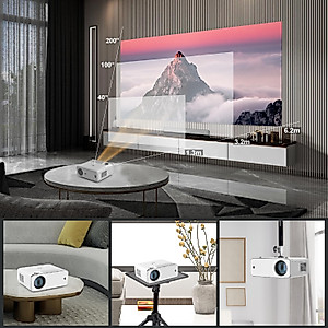 Artlii Enjoy4 Mini Projector 5G WiFi and Bluetooth, Native 1080P 210 ANSI Portable Projector for Outdoor and Indoor Use, Movie Projector Compatible with iOS, Android, Xbox, PS5, TV Stick, HDMI