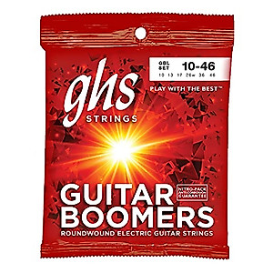 GHS Strings GBL Guitar Boomers, Nickel-Plated Electric Guitar Strings, Light (10-46)