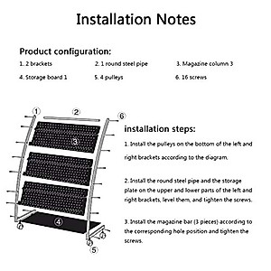 Magazine & Newspaper Baskets Magazine Rack Information Rack Newspaper Rack Magazine Rack Storage Book Rack Metal Iron Floor Universal Wheel Mobile Propaganda Display Stand Shelf Baskets