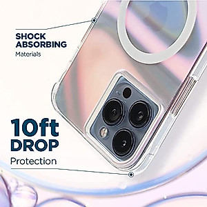 Case-Mate iPhone 13 Pro Max Case [10ft Drop Protection] [Compatible with MagSafe] Soap Bubble Phone Case for iPhone 13 Pro Max - Luxury Iridescent Swirl Effect, Slim, Shock Absorbing, Anti Scratch